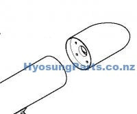 Hyosung Classic Exhaust Tip GV650 ST7 – Hyosung Parts NZ